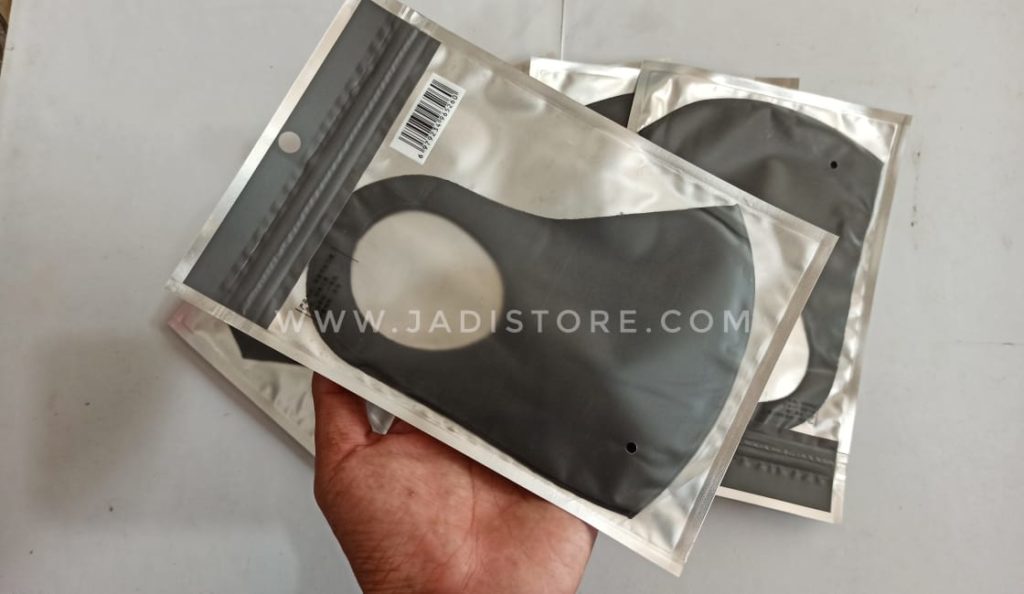 Masker Kain Scuba Korea Bahan Impor + Packing Bisa Dicuci Warna Hitam ...